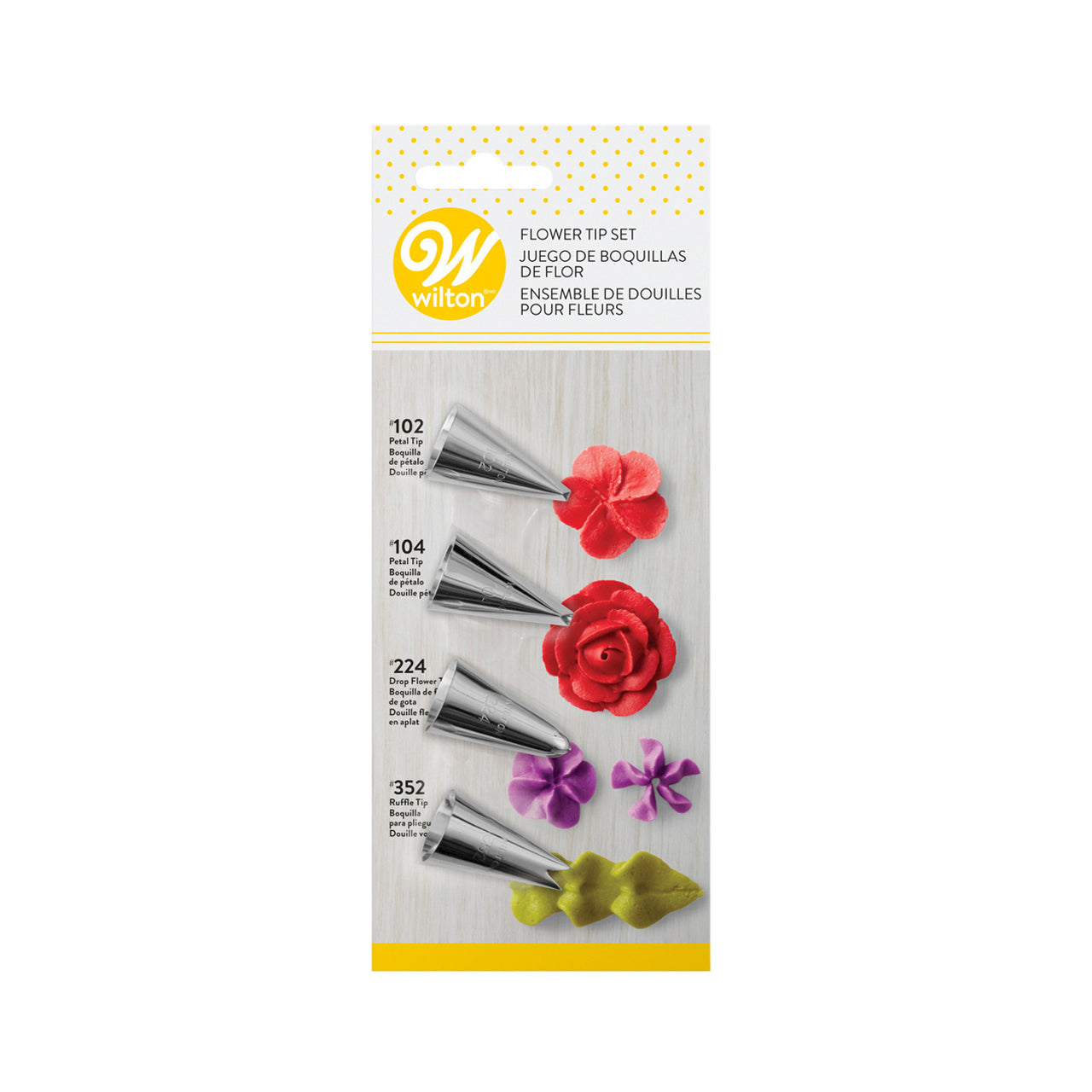 418-6607 Flower 4pc Set – allaboutbaking