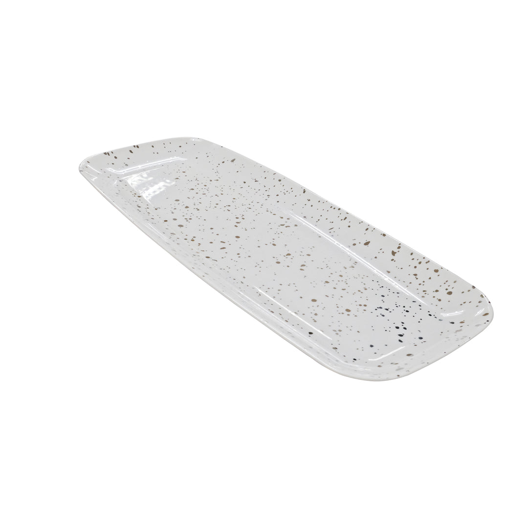 All About Baking - Reusable Rectangular Platter-Leaf/Splatter Gold & S ...
