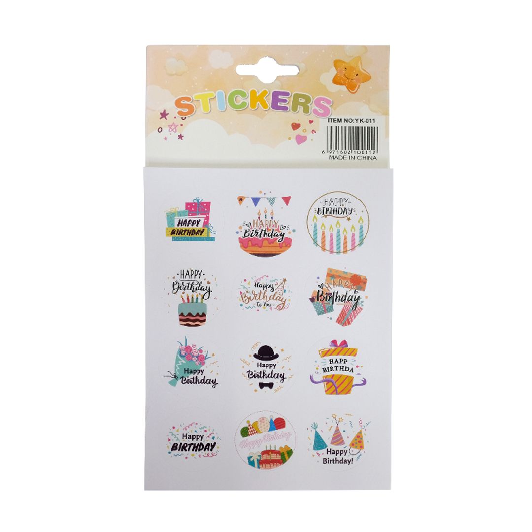 I.YK-011-11 Happy Birthday Sticker 10's – allaboutbaking