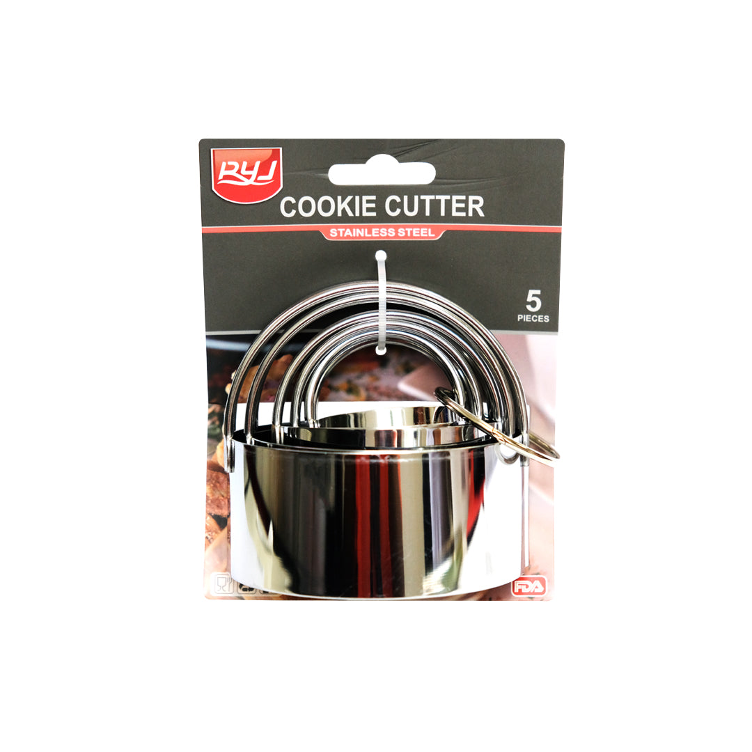 All About Baking - YR2311-1 5pcs Round Cutter w Handle – allaboutbaking