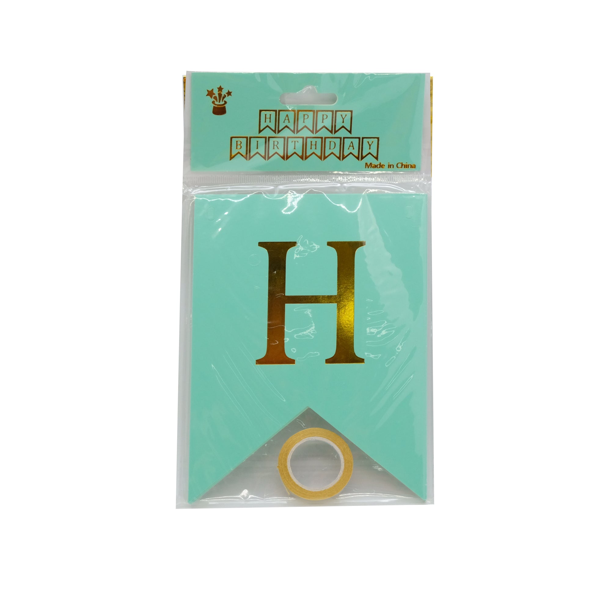 I. HBD Banner Set w/ Gold Print (Mint Green) – allaboutbaking