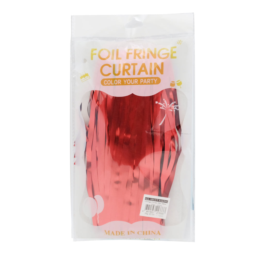 I.Fringe Curtain Met. Matte (Maroon) – allaboutbaking