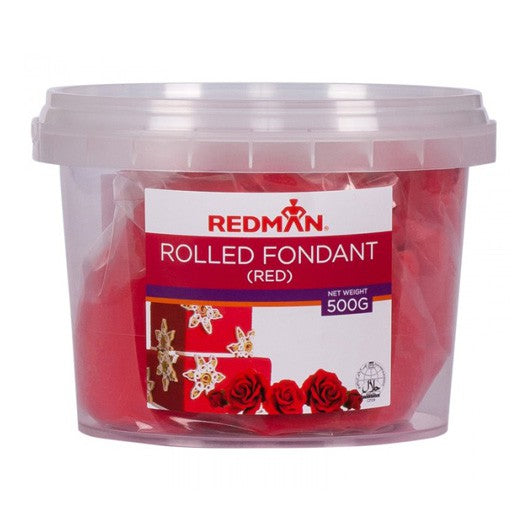 Redman - Rolled Fondant (Red) 500g – allaboutbaking